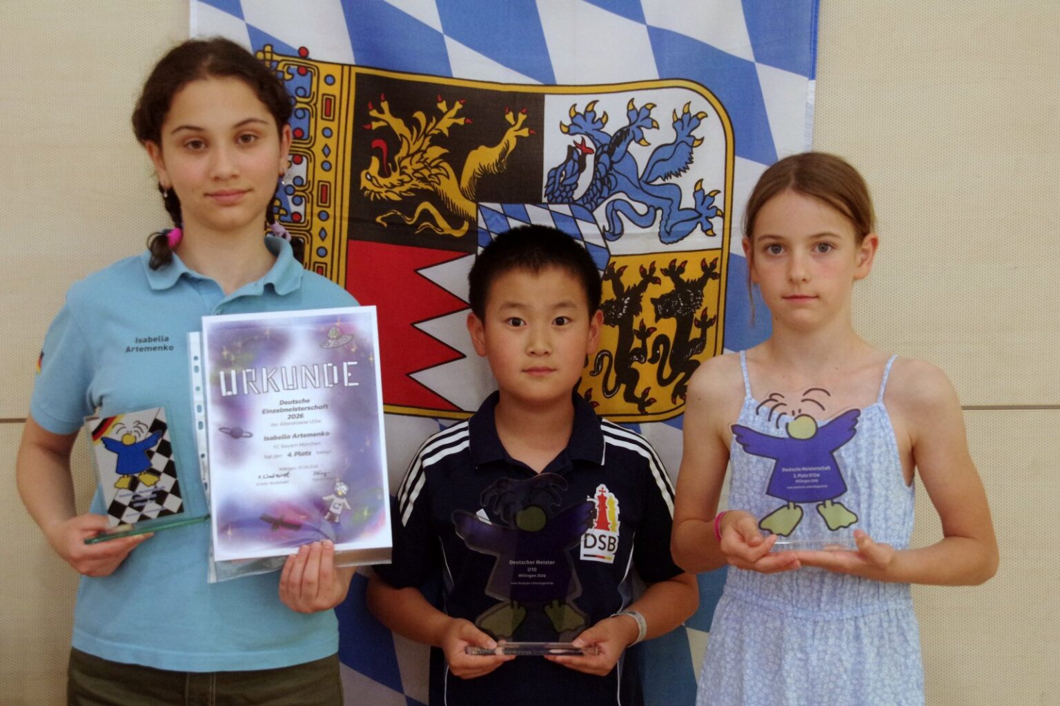 Yining Liu ist Deutscher Meister in der U10! - Bayerische Schachjugend